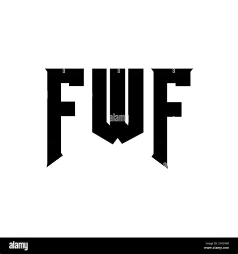 Fwf Letter Logo Design For Technology Company Fwf Logo Design Black And White Color Combination