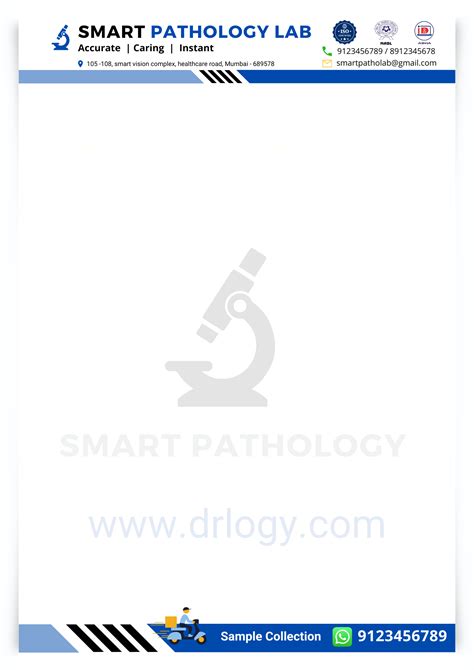 1000 Pathology Lab Letterhead Format And Design Drlogy