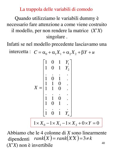Ppt Modello Di Regressione Lineare Multipla Powerpoint Presentation