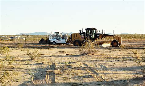 Solar Field Under Construction In Desert Heights Desert Trail