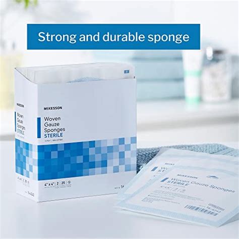 Woven Gauze Sponges Sterile 12 Ply 100 Cotton 4 In