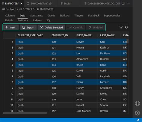 Working With Objects In Your Oracle Database With Vs Code