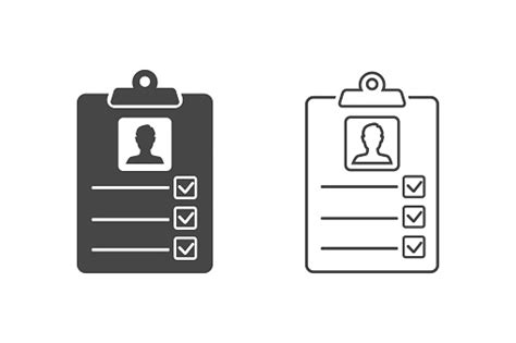 작업 기호 벡터 사인 선 아이콘은 흰색 배경에 격리되어 설정됩니다 그래픽 및 웹 디자인을 위한 간단한 로고 벡터 일러스트레이션 서명된 승인된 문서입니다 프로젝트 완료