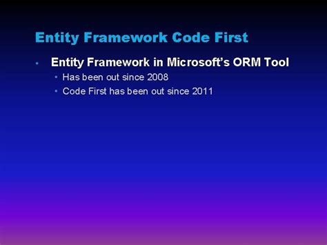 Entity Framework Code First Beyond The Basics Sergey