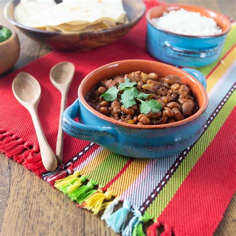 Frijoles Charros Mexican Beans With Chorizo Analidas Ethnic Spoon