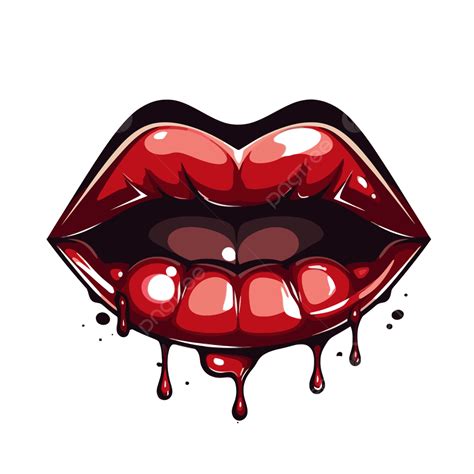 Sexy Vampire Lips Drawing