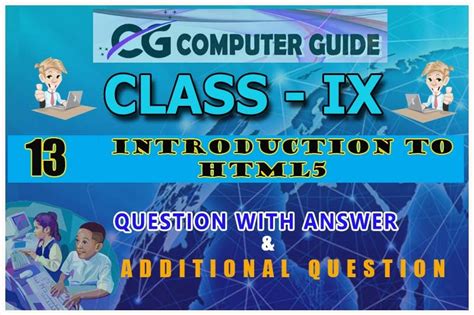 SEBA Computer Science CLASS 9 Chapter 13 Introduction To HTML5