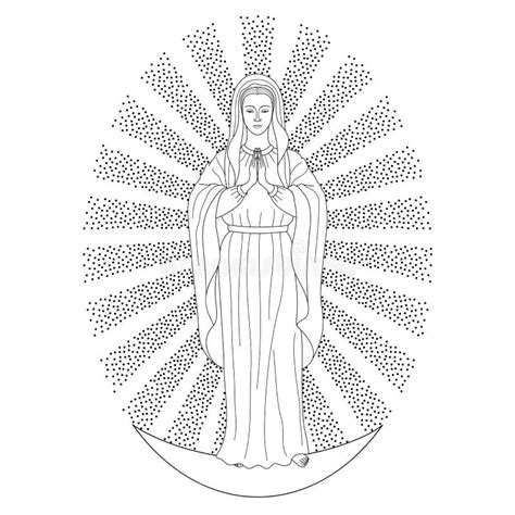 Virgin Mary Outline Stock Illustrations 432 Virgin Mary Outline Stock