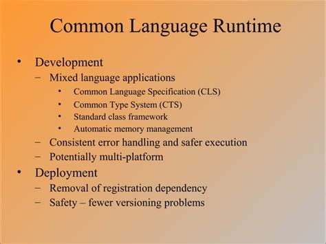 Net Framework Ppt Programming Languages Computing