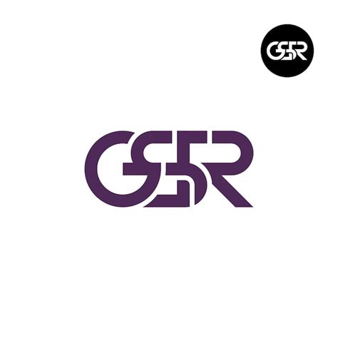Premium Vector Letter Gsr Monogram Logo Design
