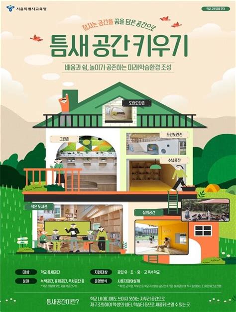 학교 자투리공간이 학생들의 쉼터로서울교육청 틈새공간 조성