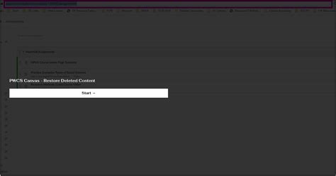 Pwcs Canvas Restore Deleted Content