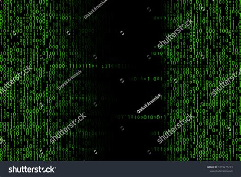 Green Matrix Backdrop Digital Binary Code Stock Vector Royalty Free Shutterstock