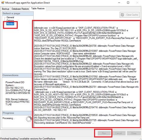 Powerprotect How To Perform A Sql Table Restore Dell Us