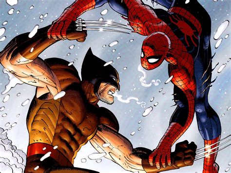 Spider Man Vs Wolverine Hd Wallpapers Background Images