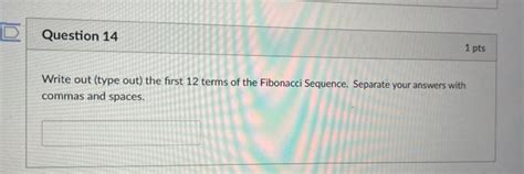 Solved Write Out Type Out The First 12 Terms Of The
