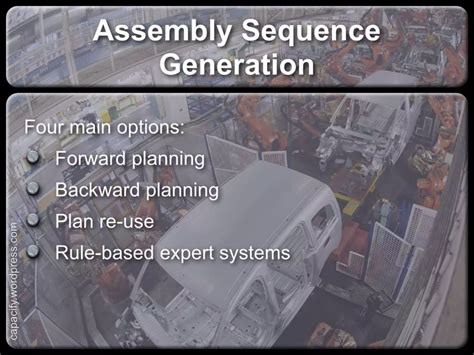 Computer Aided Assembly Planning Pptx Technology And Computing
