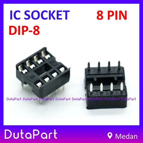 Socket Ic 8 Pin 8pin Adapter Soket Dip 8 Dip8 8p Dip 8 P Shopee Indonesia