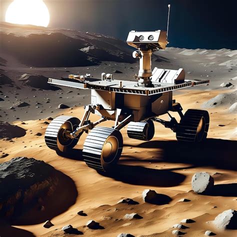 Closeup Of Lunar Rover Robot Arm Functioning Premium Ai Generated Image