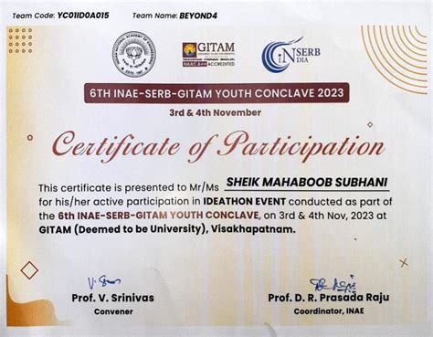 mahaboob subhani on linkedin inae inae ideathon youthconclave2023