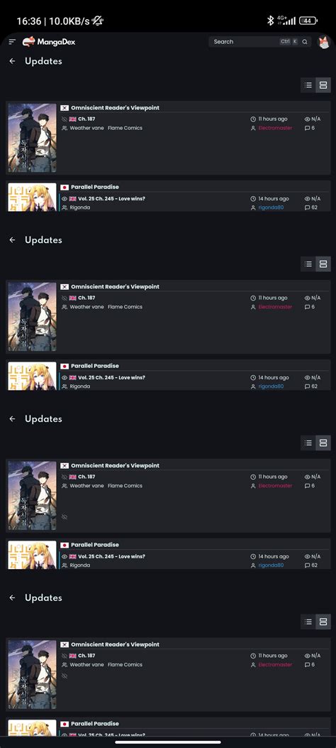 Graphical Rendering Bugs In Chrome Android MangaDex Forums