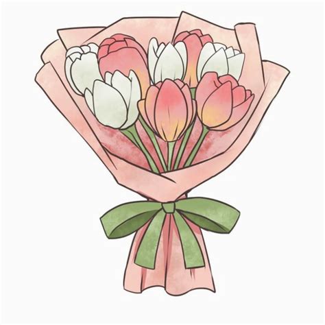 Pin By Bernickbilo On Extra Flower Drawing Easy Drawings Tulip