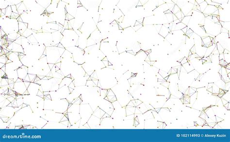 Abstract Polygonal Fractal Structure 3d Render Stock Illustration