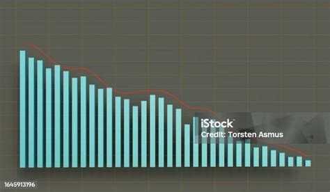 Bar Chart Decreases Shrinking Business Stock Illustration Download
