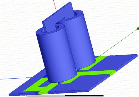 The Layout Of The Basic 21 Hybrid Power Combiner Obtained In Hfss