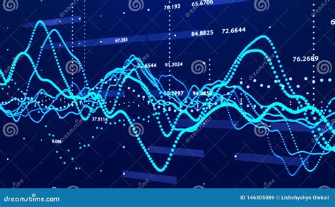 Stock Market Graph Big Data Visualization Investment Graph Concept 3d Rendering Stock