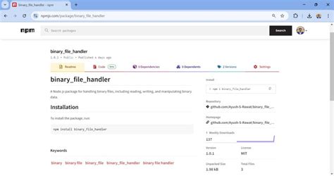 New Nodejs Package To Handle Binary Files Ayush Rawat Posted On The