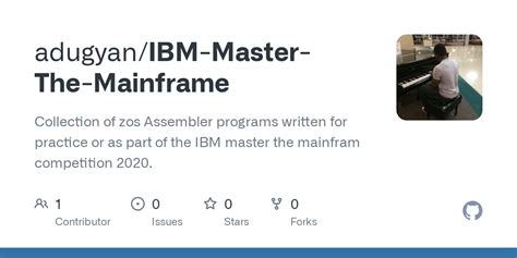 GitHub Adugyan IBM Master The Mainframe Collection Of Zos Assembler Programs Written For