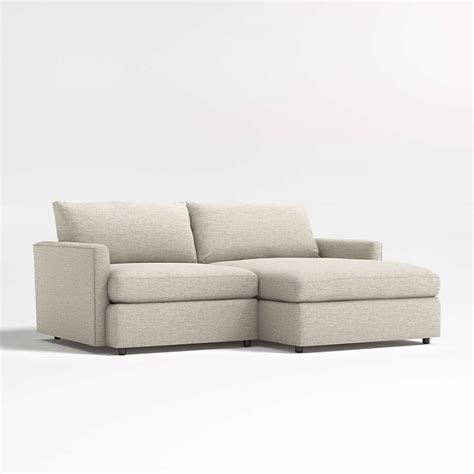 Lounge Deep 2 Piece Small Space Sectional Sofa With Chaise Lounge