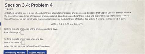 Solved A Cepheid Variable Star Is A Star Whose Brightness