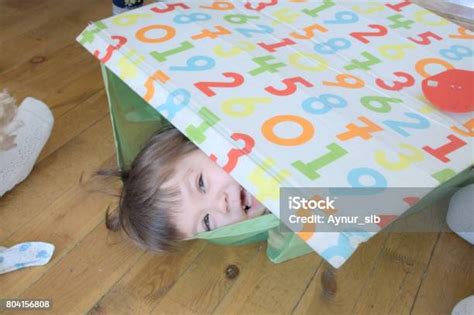 웃 고 행복 한 아이 재미 어린 시절 행복 재생 작은 소녀 미소 꼬마 킨 더 가든에서 번호 상자를 놀고 재 밌 가정 생활에 대한 스톡 사진 및 기타 이미지 Istock