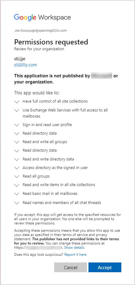 Using Spanning Backup