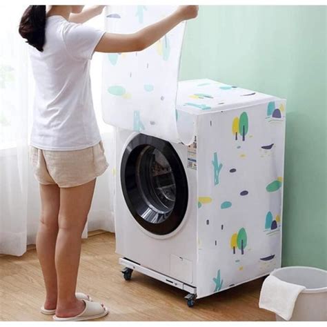Housse De Protection Pour Machine à Laver Charge Avant Lave Linge Sèche