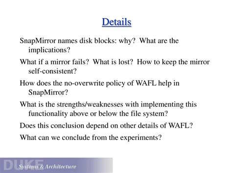 Ppt Fs Consistency Block Allocation And Wafl Powerpoint