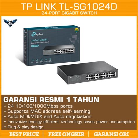 Jual Tp Link Switch Hub Port Gigabit Tl Sg D Shopee Indonesia