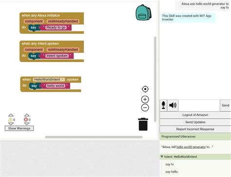 Alexa Skill Only Responds With This Skill Was Created With Mit App Inventor Mit App Inventor