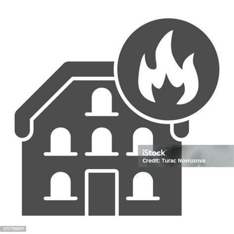화재 솔리드 아이콘에 집 흰색 배경에 화재 프레임 문말 스타일의 그림 과 홈 모바일 개념 및 웹 디자인에 대한 국내 난방 또는