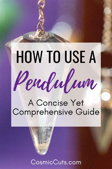 How To Use A Pendulum A Concise Yet Comprehensive Guide In 2024 Spiritual Crystals Pendulum