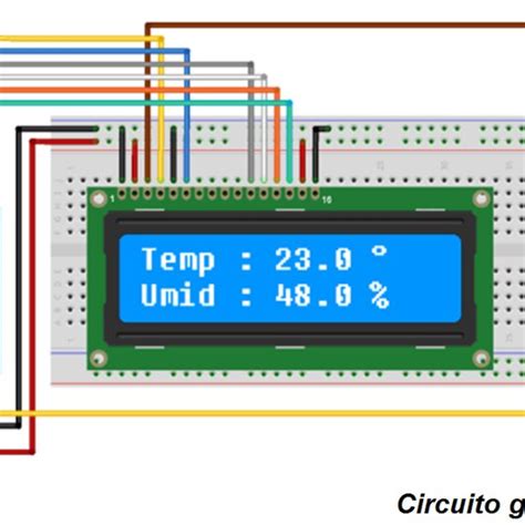 Montagem Do Circuito Com Arduíno Para Leitura De Temperatura E Umidade