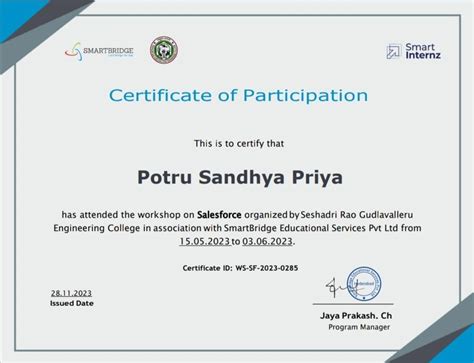 Sandhya Priya On Linkedin Salesforce