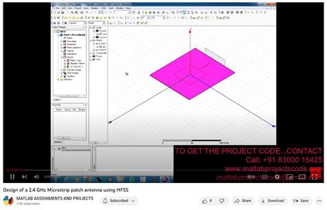 Design Of A 24 Ghz Microstrip Patch Antenna Using Hfss