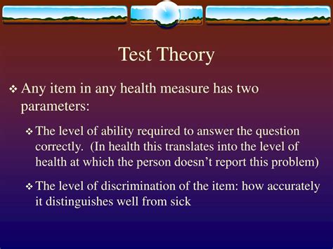 PPT Item Response Theory In Health Measurement PowerPoint Presentation ID