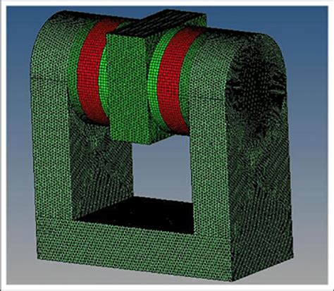 Cross Section Of The Testing Device Mesh Model Download Scientific
