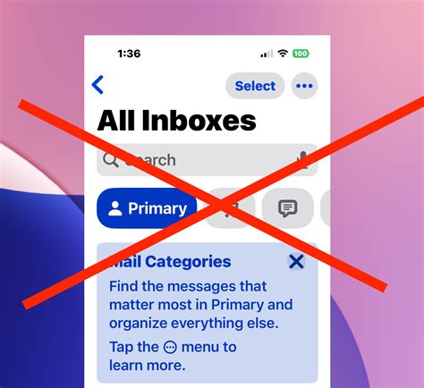 How To Disable Mail Categories On Iphone And Return To Old Inbox Style