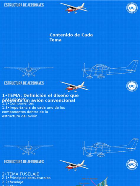 Estructura Y Componentes De Aeronaves Pdf Avión Superficies De