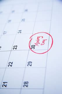 Calendar Moving Day Date Circled On A Calendar Moving D Flickr